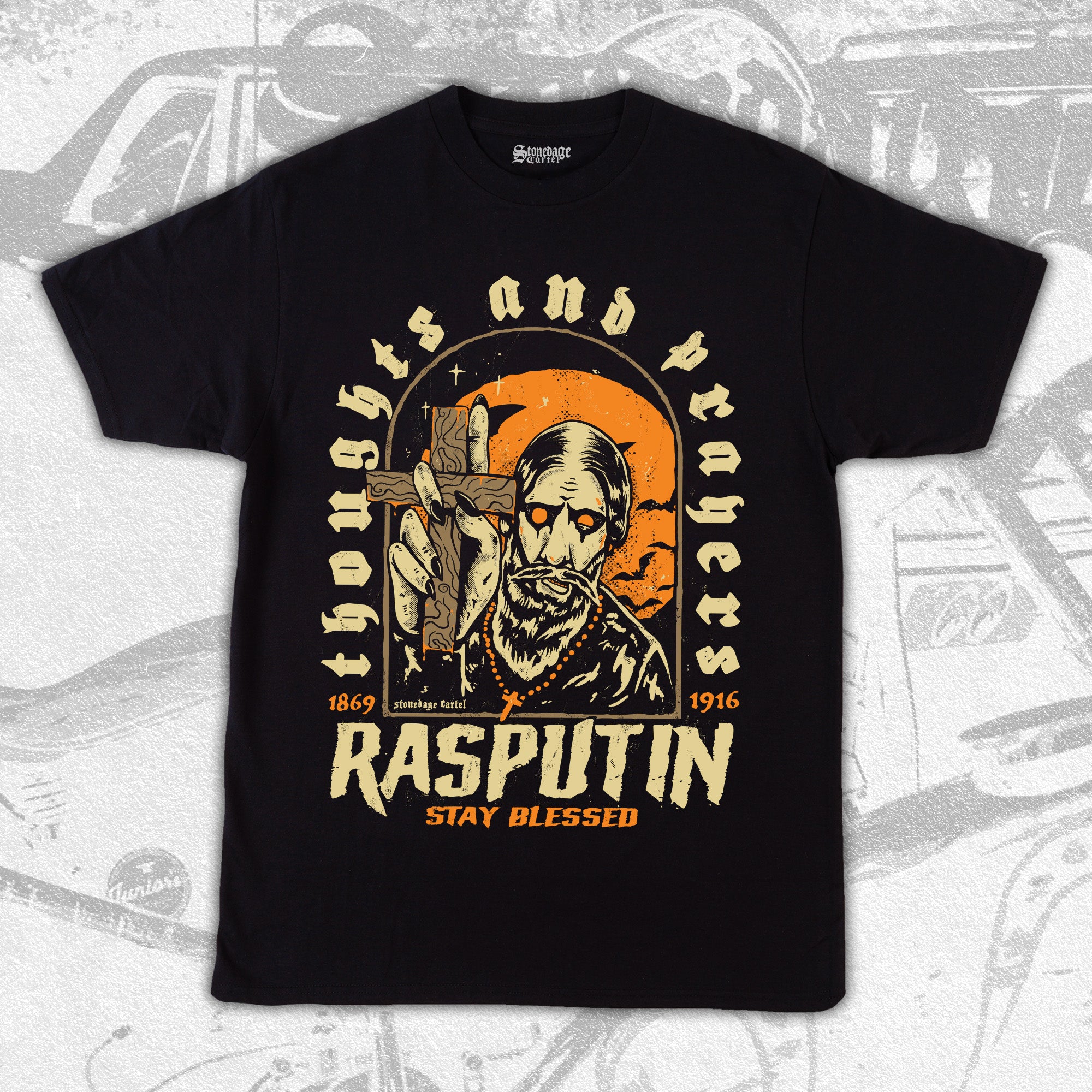 Rasputin - Stay Blessed Unisex Tee – Stonedage Cartel Vintage Edgy ...