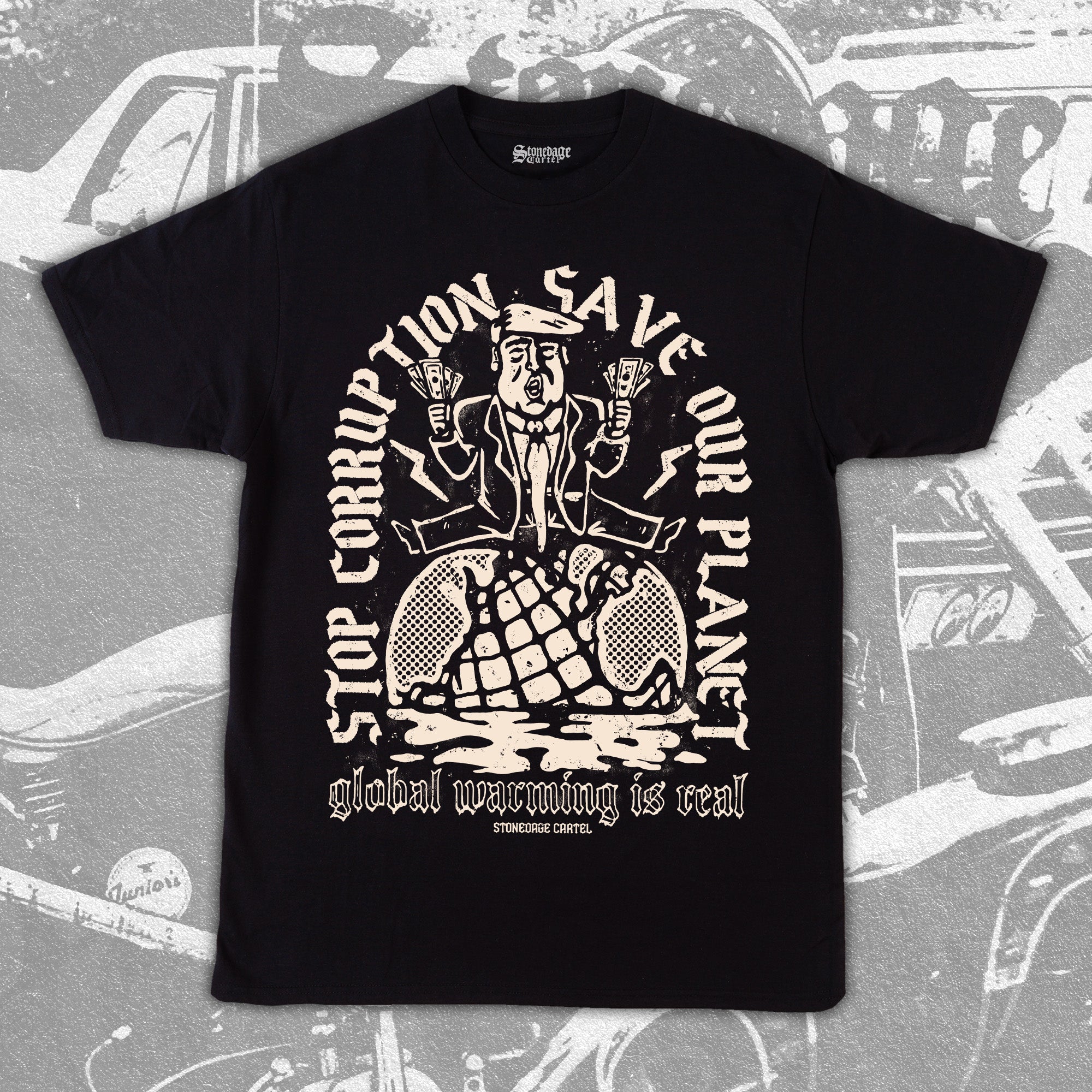 'Stop Corruption Save Our Planet' Unisex Tee – Stonedage Cartel Vintage ...